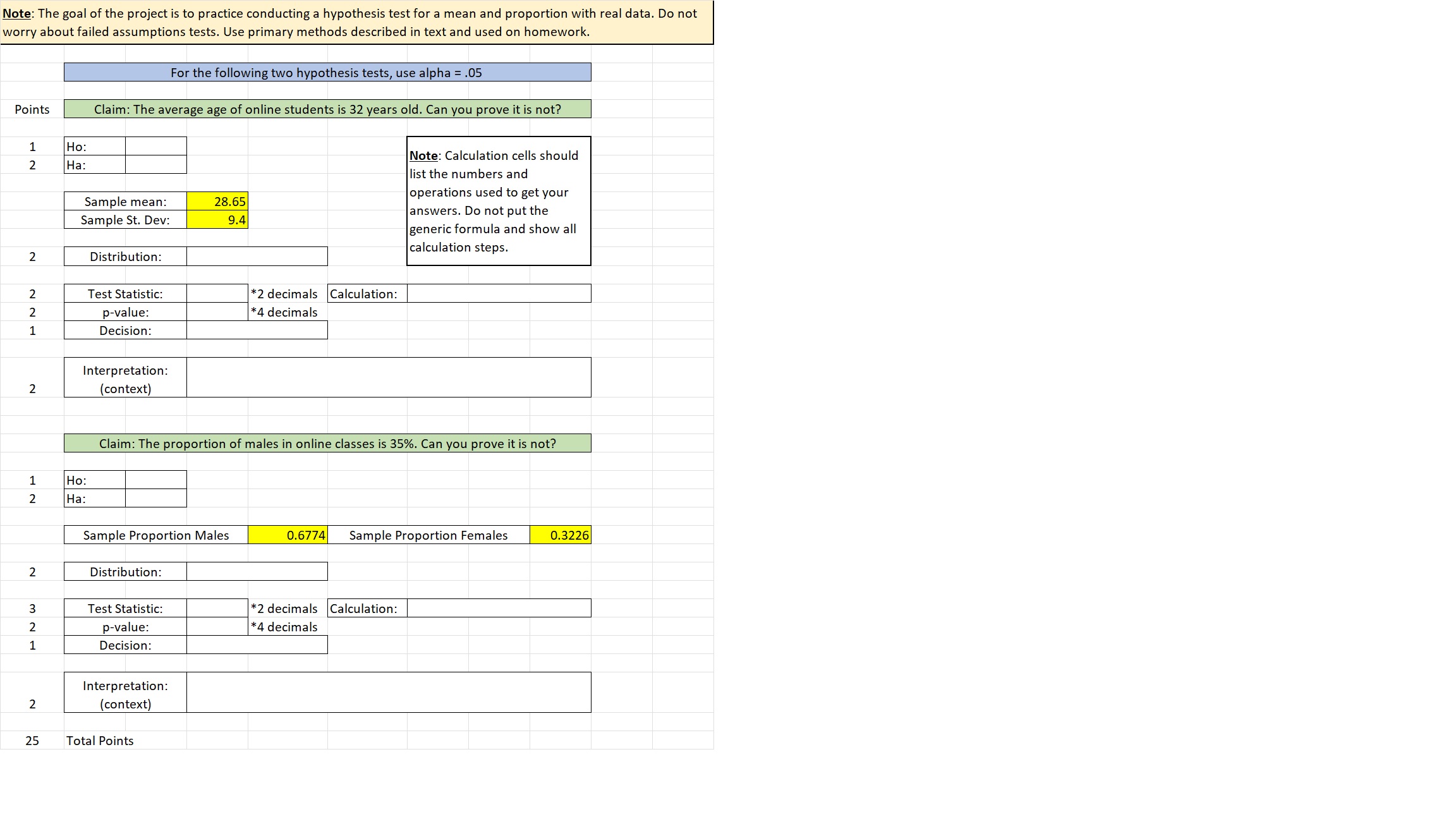 Solved Project Part 4 Hypothesis Tests Assignmentfor This 
