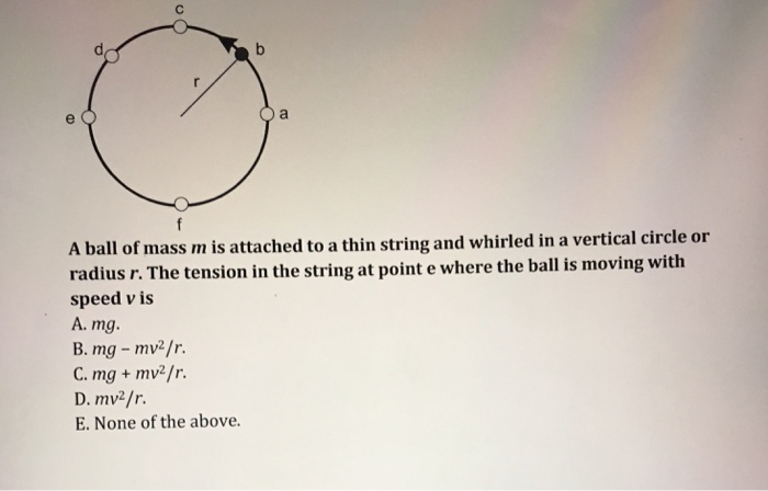 Solved A ball of mass m is attached to a thin string and | Chegg.com