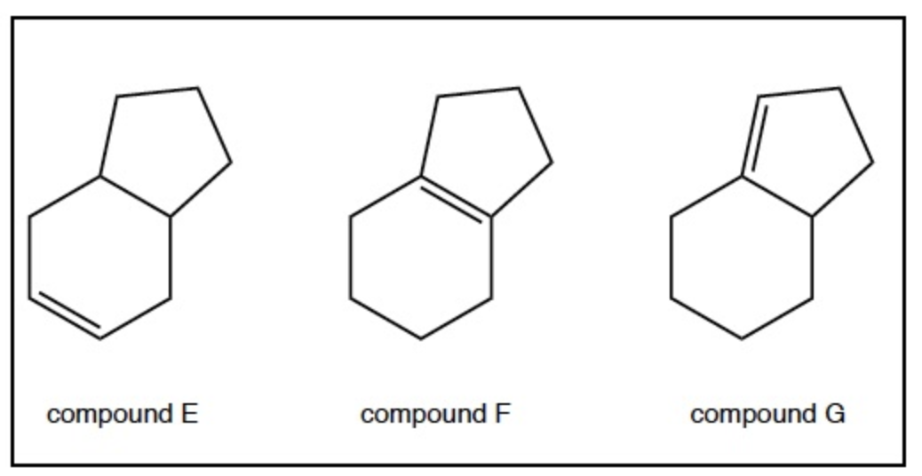 Solved compound E compound F compound G | Chegg.com