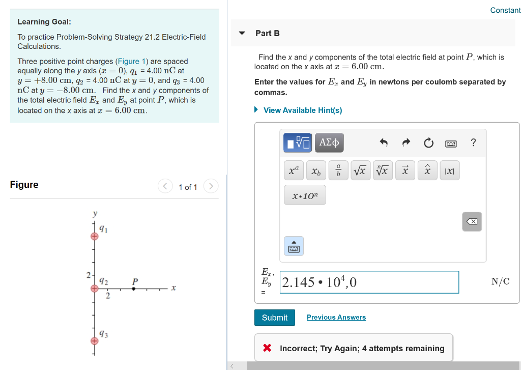 Solved Constant Part B Learning Goal: To practice | Chegg.com