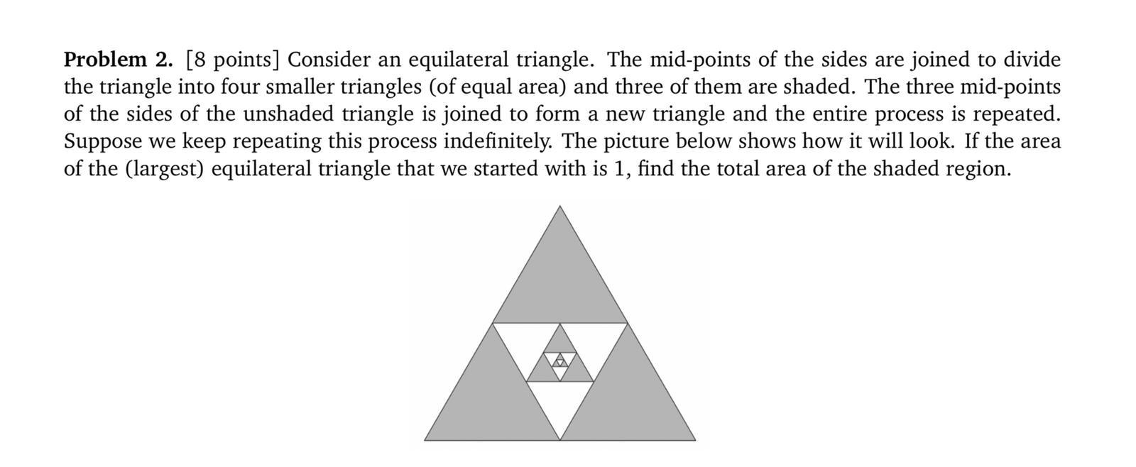 Solved Problem 2. [8 points] Consider an equilateral | Chegg.com