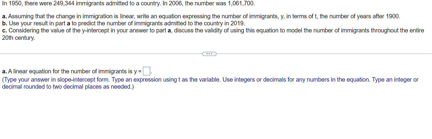 Solved 1.1 Q 27 A) B) b. The number of immigrants admitted | Chegg.com