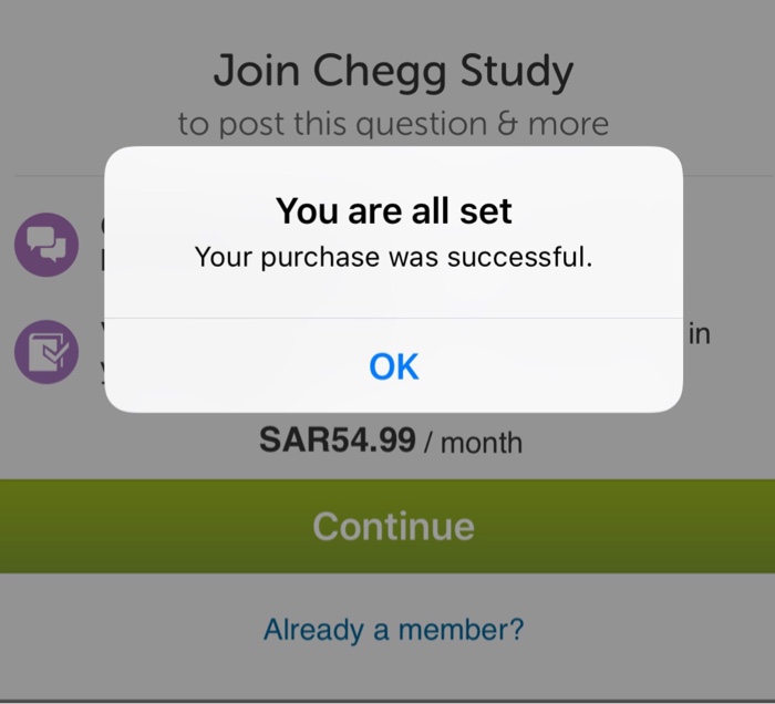 Join Chegg Study to post this question &more You are | Chegg.com