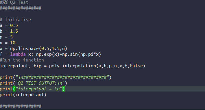 Solved def poly_interpolation (a,b, p, n, x,f, produce_fig) | Chegg.com