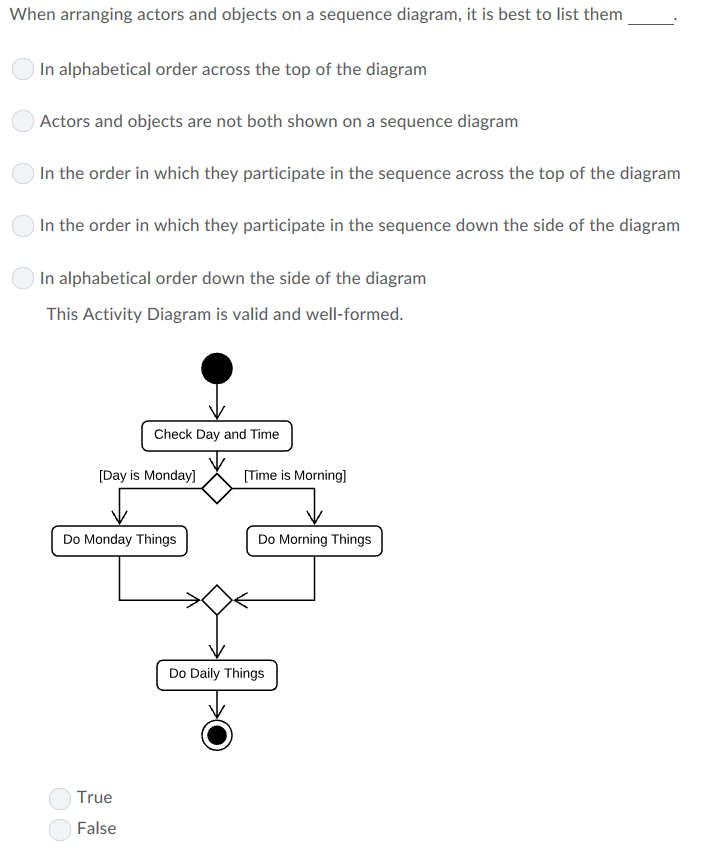 Solved When arranging actors and objects on a sequence | Chegg.com
