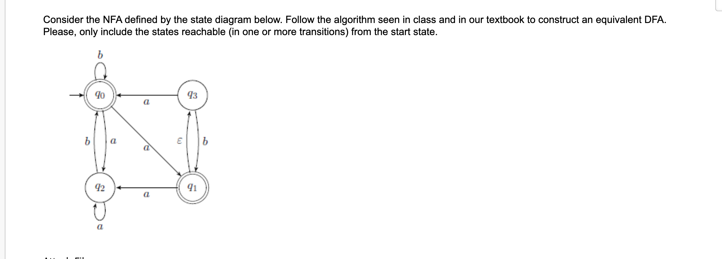 Solved Consider the NFA defined by the state diagram below. | Chegg.com