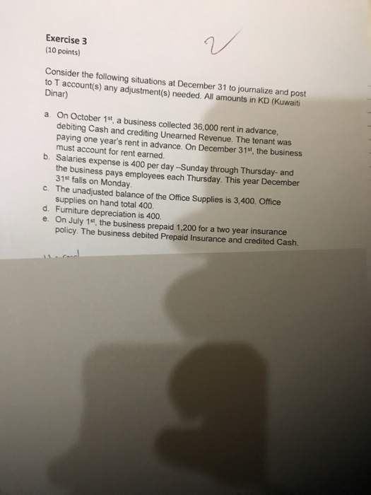 Solved u/ Exercise 3 10 points Consider the following | Chegg.com Solved u/ Exercise 3 10 points Consider the following | Chegg.com