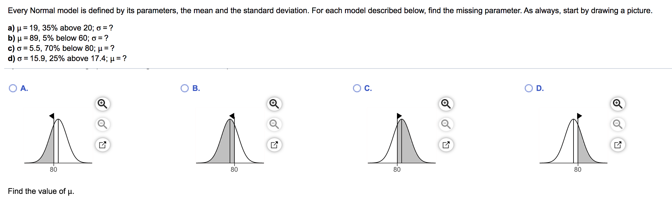 Solved Every Normal model is defined by its parameters, the | Chegg.com