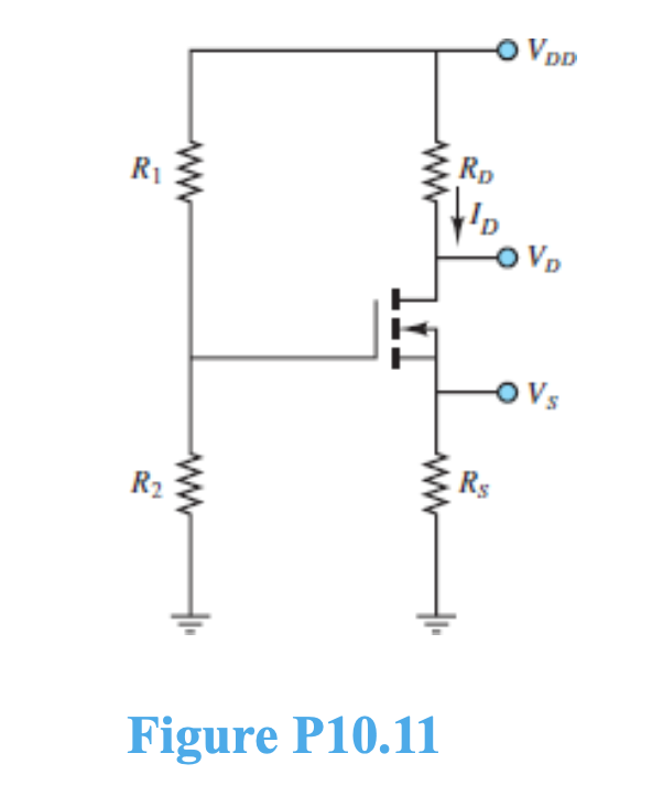 Solved 10.11 Find the operating region of the | Chegg.com