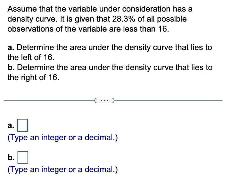 Solved Assume that the variable under consideration has a | Chegg.com