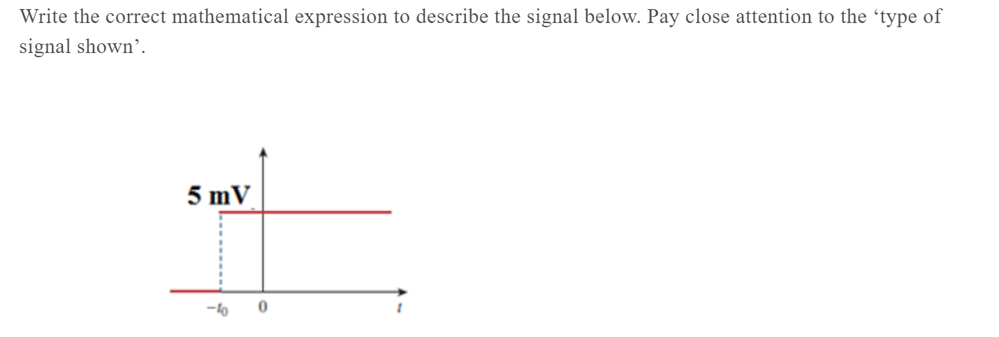 Solved Write the correct mathematical expression to describe | Chegg.com