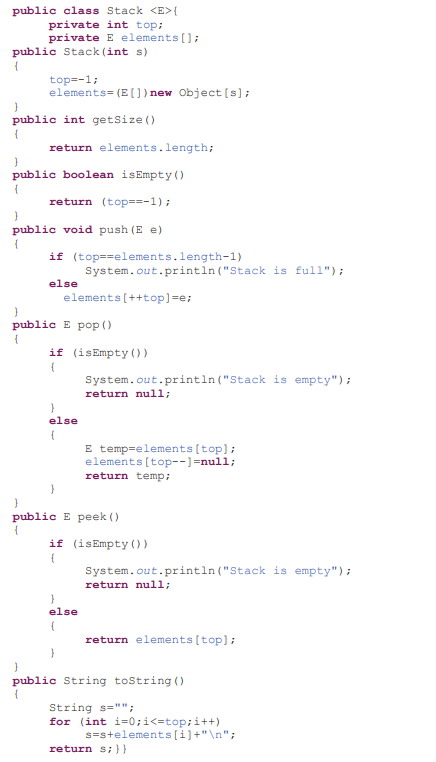 Solved HW #2 Using the given Stack class (page 2), create a | Chegg.com