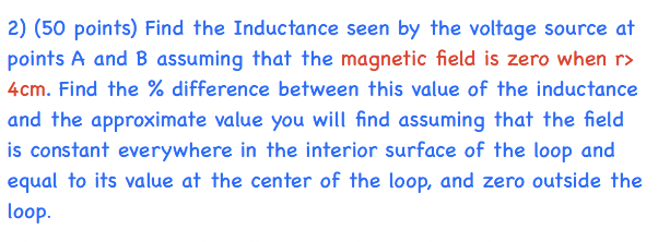 Solved Consider a circular current loop as shown below: | Chegg.com