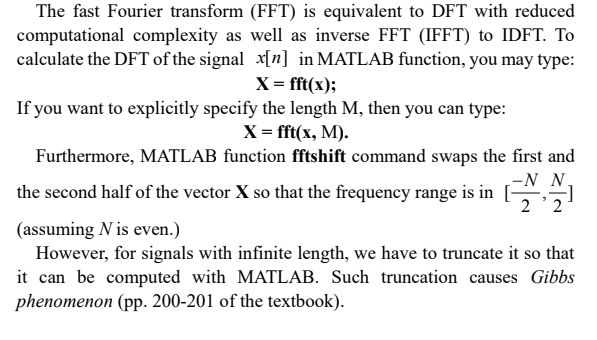 In Order To Analyze The Frequency Domain Of A Finite