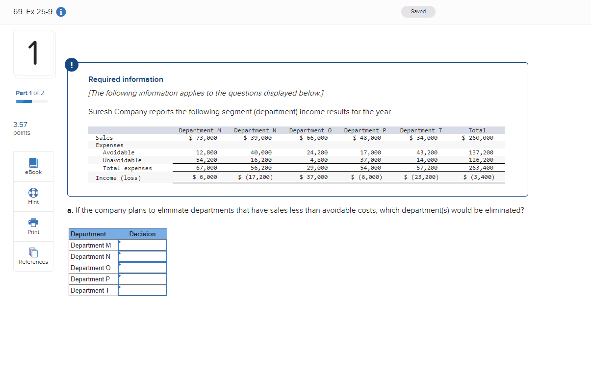 Solved Required information [The following information | Chegg.com