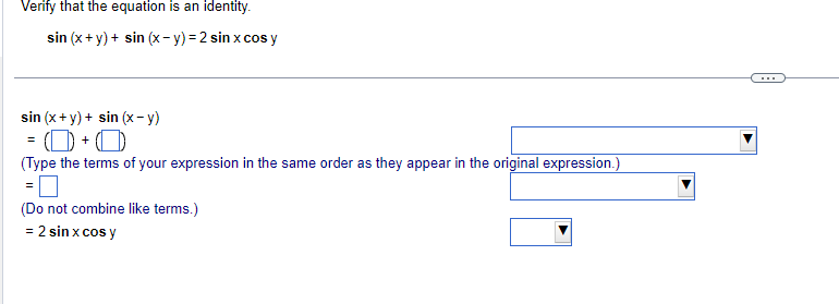 Solved Verify that the equation is an identity. | Chegg.com