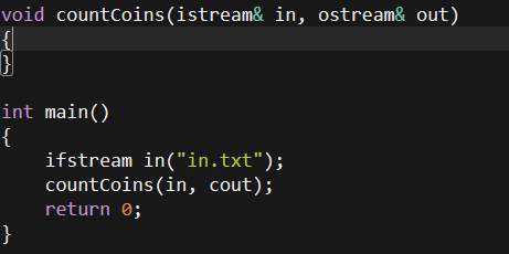 Solved 10THE countCoins PROBLEM Write a function countcoins | Chegg.com
