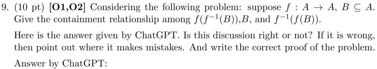 Solved (10 pt) [O1,O2] Considering the following problem: | Chegg.com