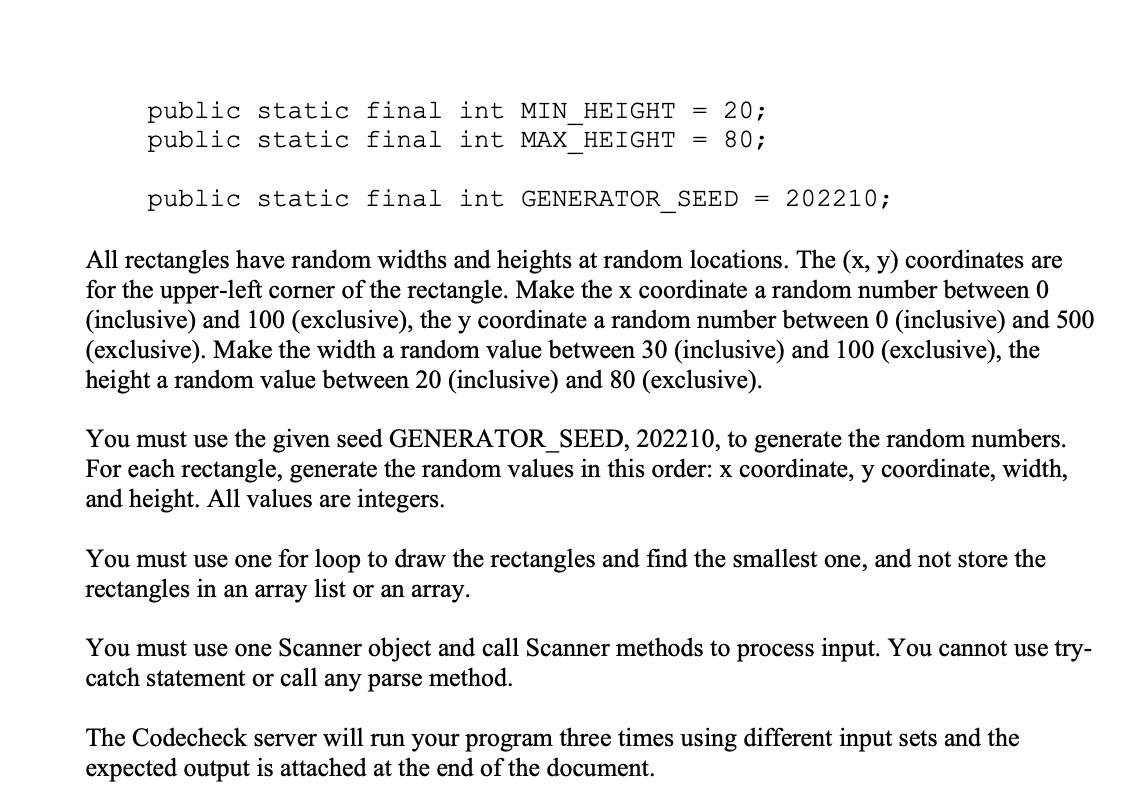 Please keep everything in the main method if possible | Chegg.com