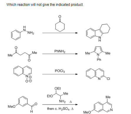 Solved Which reaction will not give the indicated product. | Chegg.com