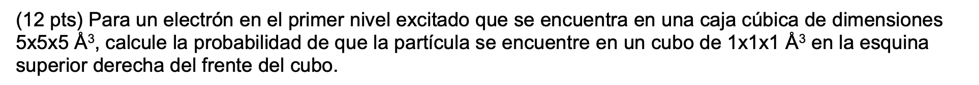 Solved Solve this problem using the particle in a box model | Chegg.com