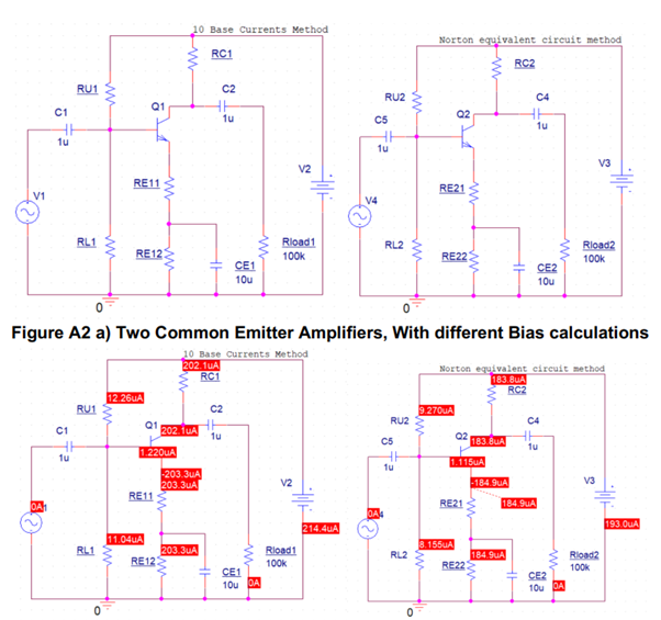 Solved A2 Design a common emitter amplifier with | Chegg.com