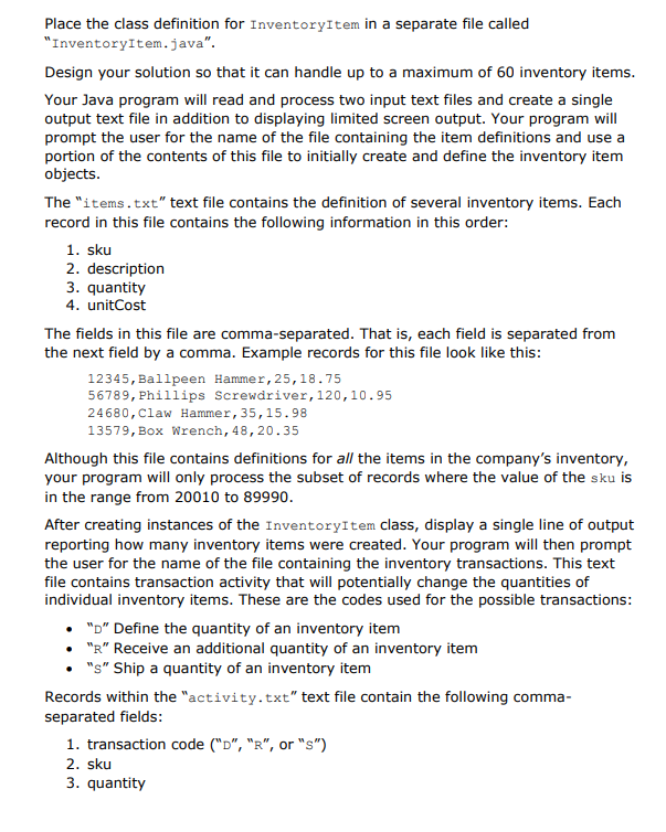 Solved This Programming Project allows you to demonstrate | Chegg.com