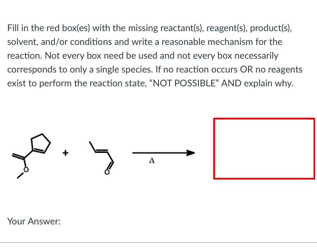 Solved Fill in the red box(es) with the missing reactant(s), | Chegg.com