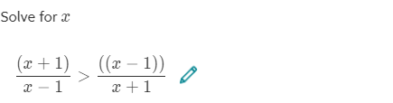 Solved Solve for (x+1) 2 - 1 ((x - 1) 2+1 | Chegg.com