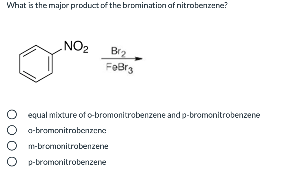 Solved What is the major product of the bromination of | Chegg.com