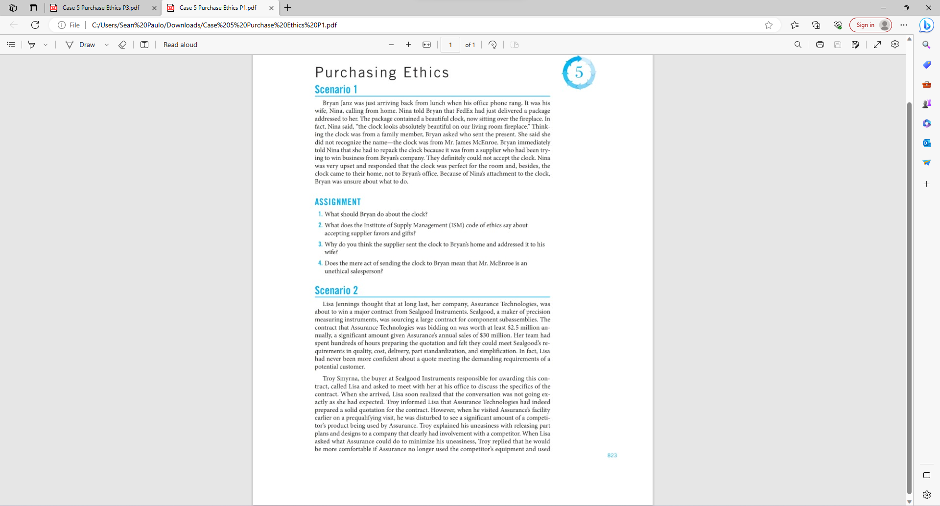 Solved Bryan Janz was just arriving back from lunch when his | Chegg.com