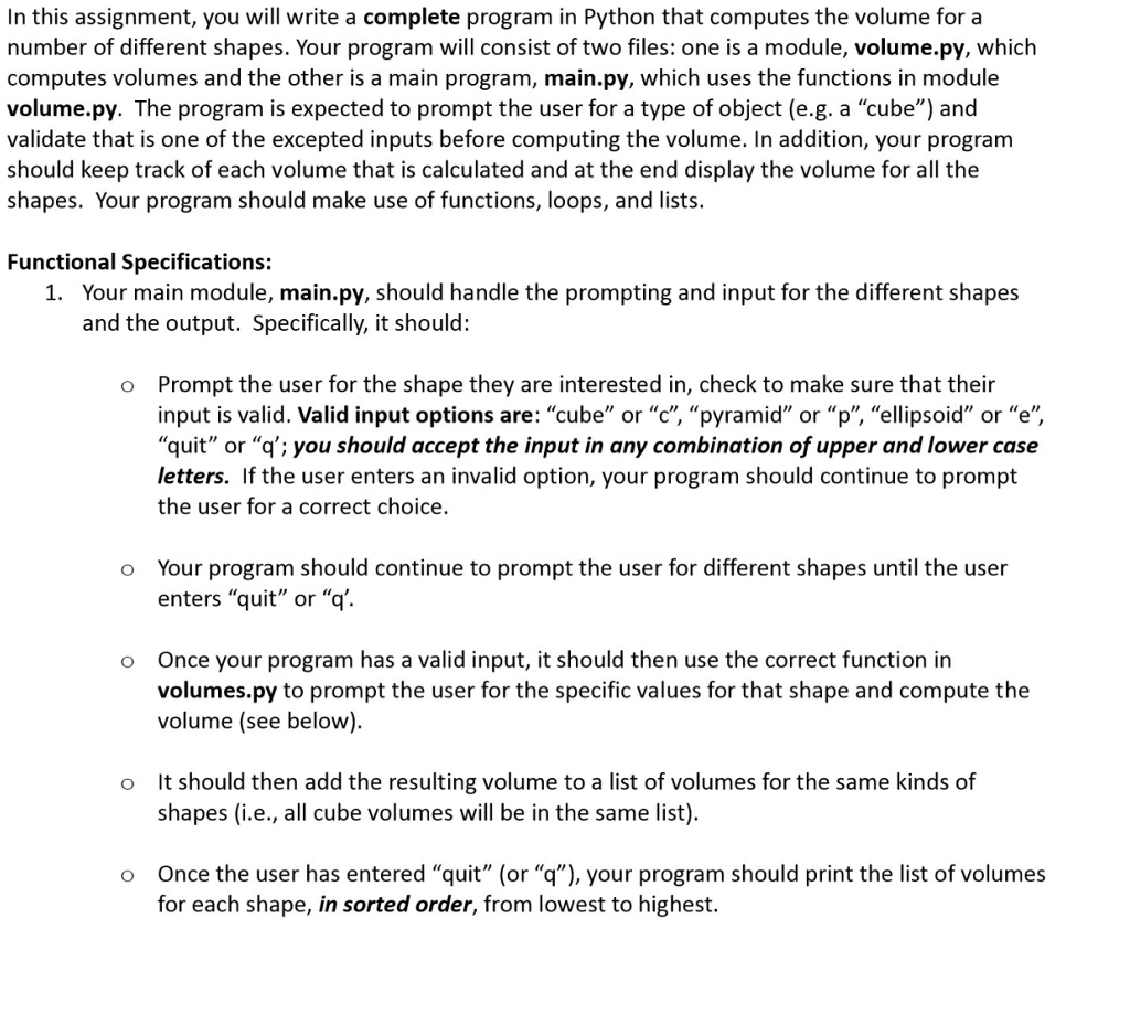 Solved In this assignment, you will write a complete program | Chegg.com