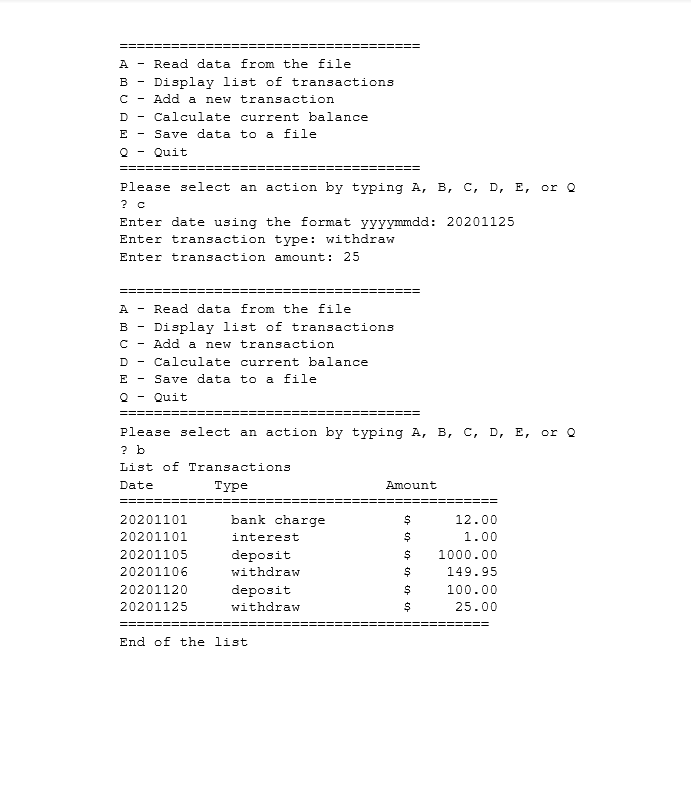 Solved In this lab we will create an application to keep | Chegg.com