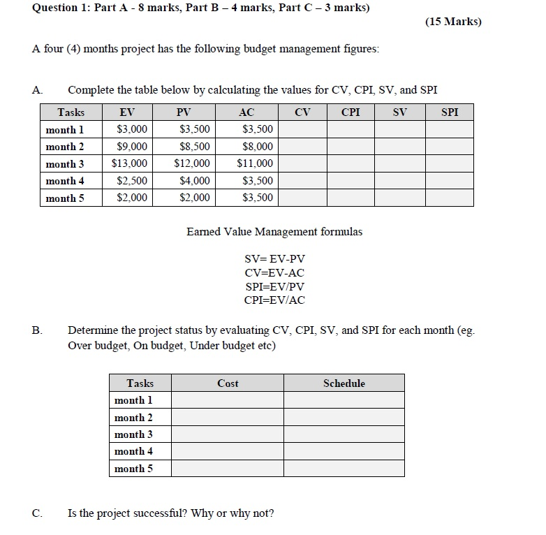 Solved Question 1: Part A - 8 marks, Part B - 4 marks, Part | Chegg.com
