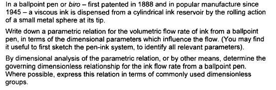 In a ballpoint pen or biro - first patented in 1888 | Chegg.com
