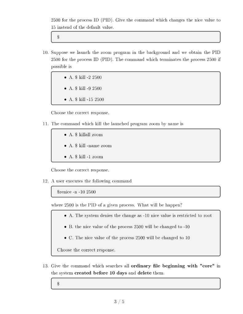 linux Homework #2 System Programming 1. Give the | Chegg.com