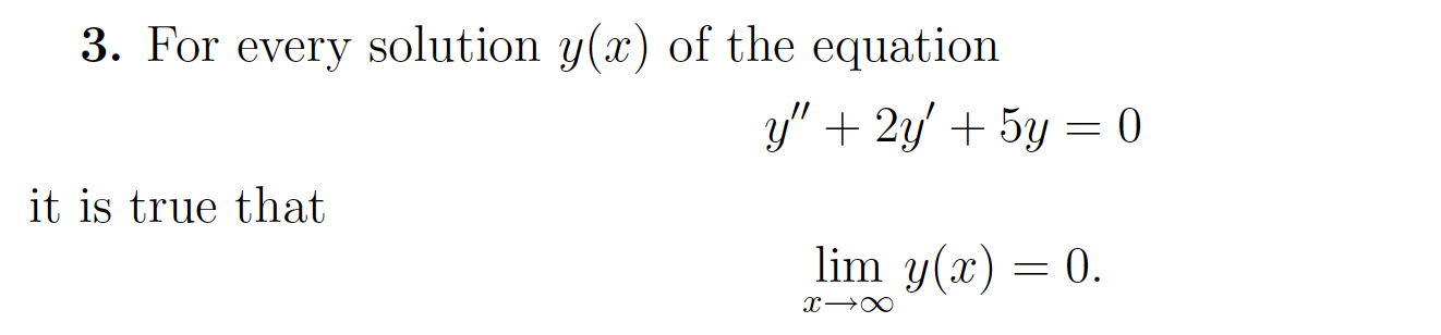 Solved 1. The general solution of the equation y" – 6y' + 9y | Chegg.com