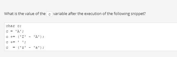 Solved What is the value of the variable after the execution | Chegg.com