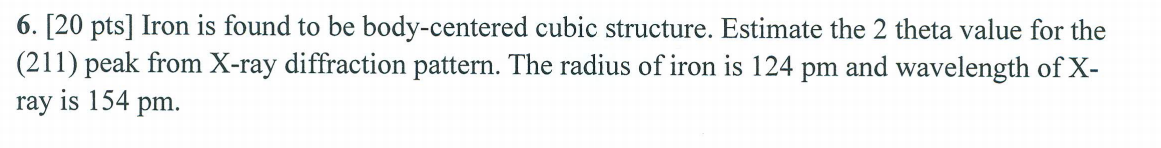 Solved 7. [10 pts] Calculate the limiting radius ratio of | Chegg.com