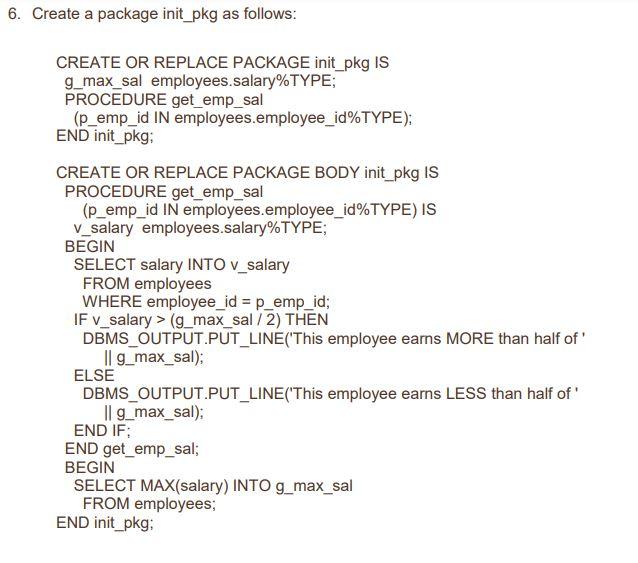 Solved Database Programming with PL/SQLTry It / Solve It 1. | Chegg.com
