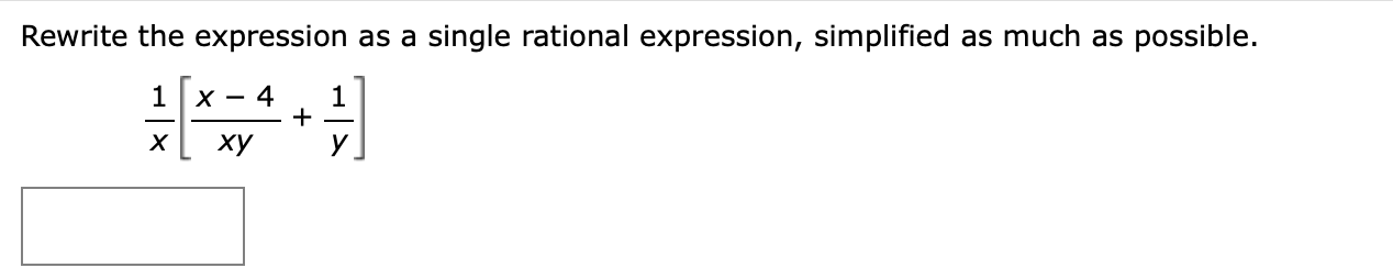 Solved Rewrite the expression as a single rational | Chegg.com