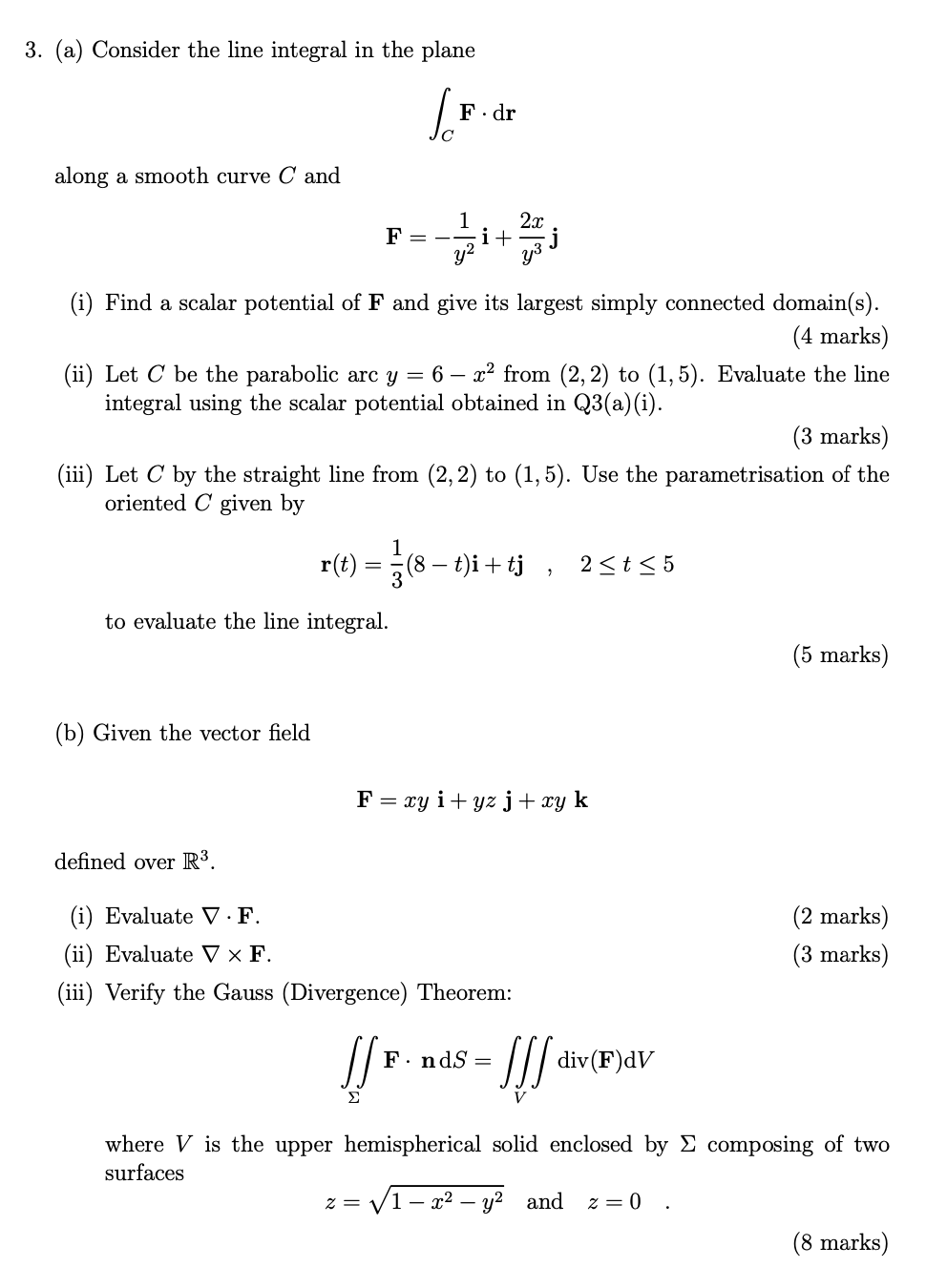 Solved 3. (a) Consider the line integral in the plane ∫CF⋅dr | Chegg.com