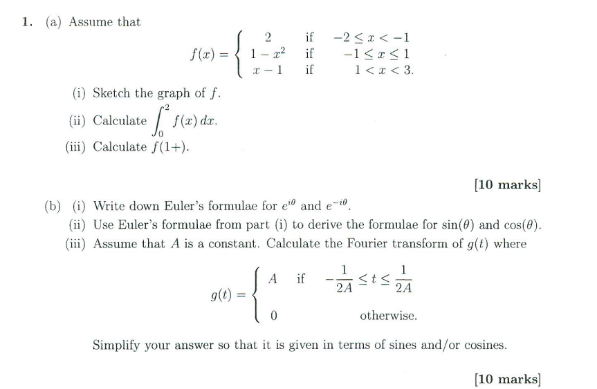 Solved Assume that f(x) (i) Sketch the graph of f (ii) | Chegg.com