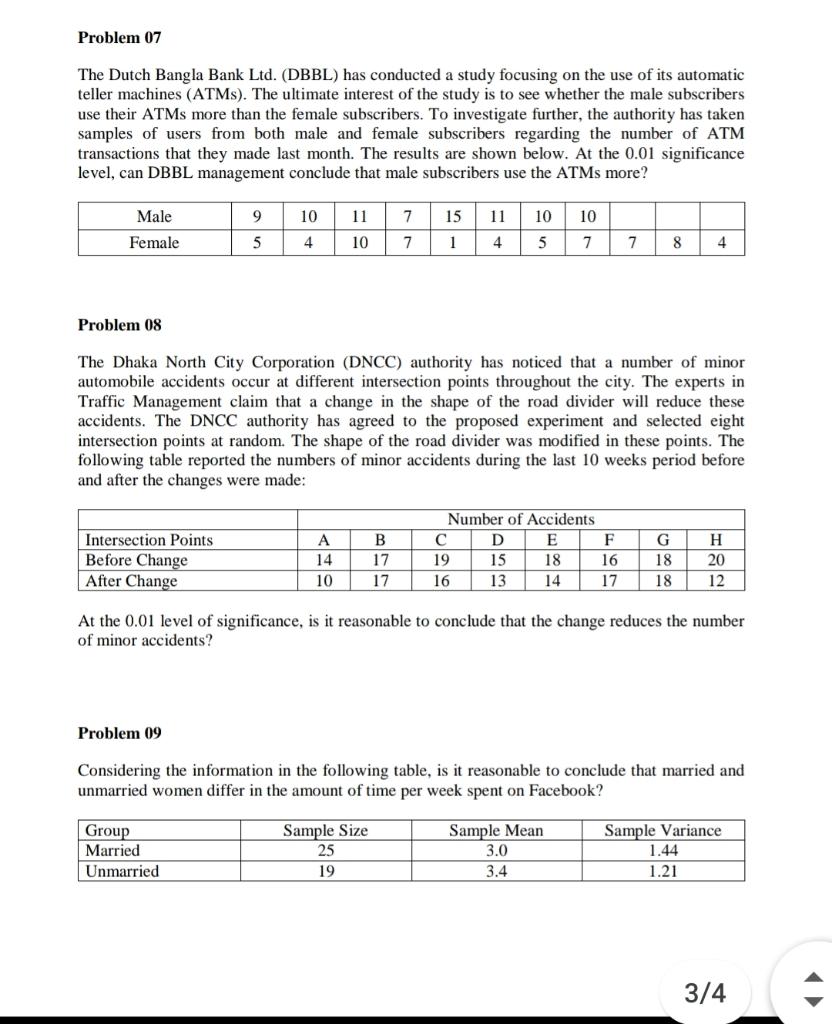 Solved Problem 07 The Dutch Bangla Bank Ltd. (DBBL) has | Chegg.com