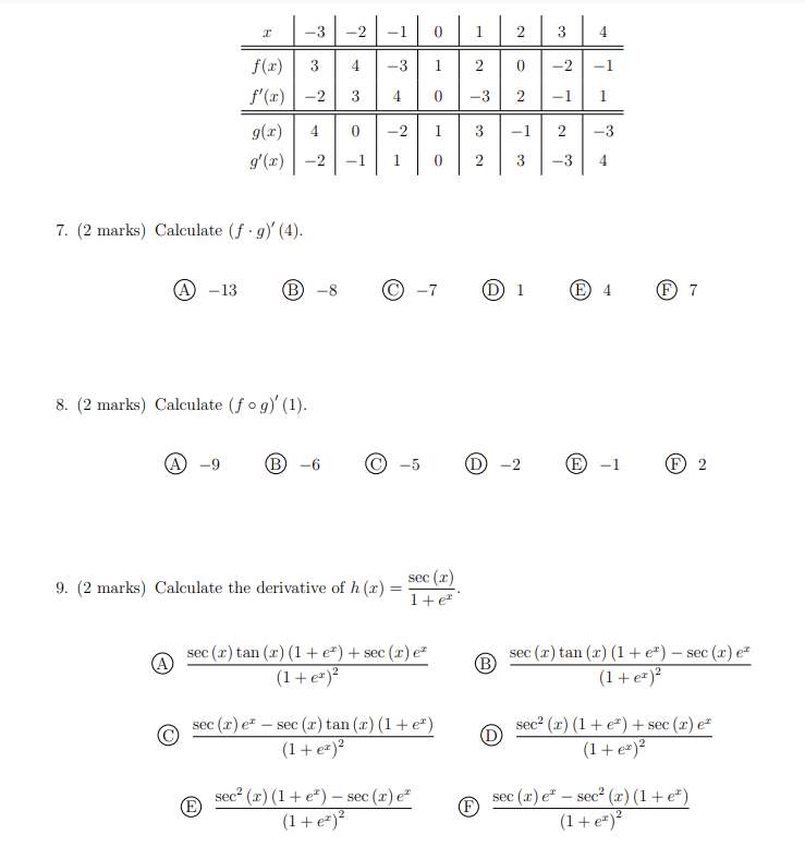 Solved (2 ﻿marks) ﻿Calculate | Chegg.com