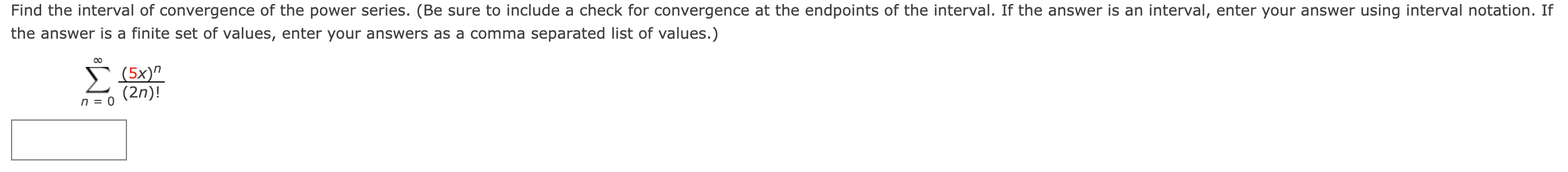 Solved the answer is a finite set of values, enter your | Chegg.com