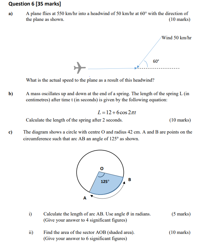 Solved a) A plane flies at 550 km/hr into a headwind of 50 | Chegg.com