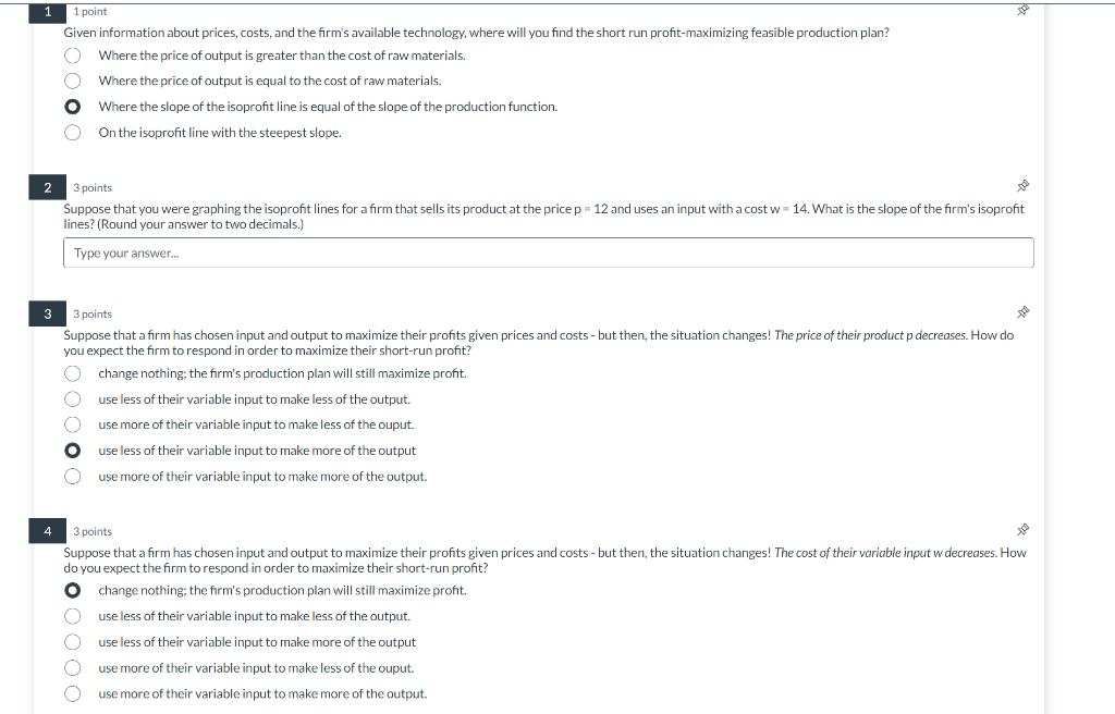 Solved Given information about prices, costs, and the firm's | Chegg.com