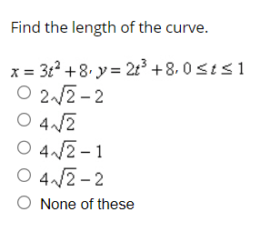 Solved Find the length of the curve. | Chegg.com