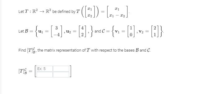 Solved Let T:R2→R2 be defined by T([x1x2])=[x1x1−x2]. Let | Chegg.com